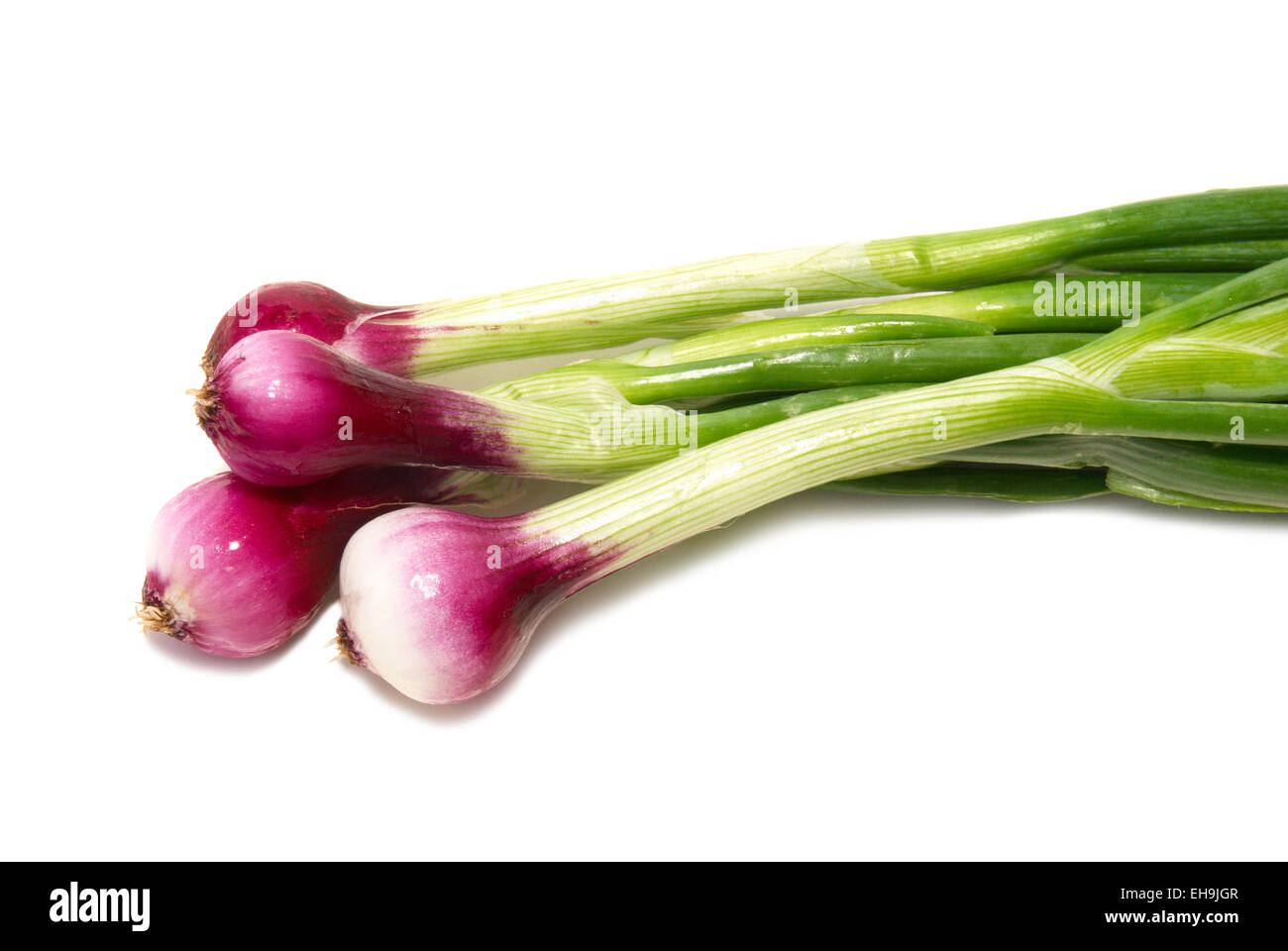 Bunch of young onions isolated on white Stock Photo - Alamy