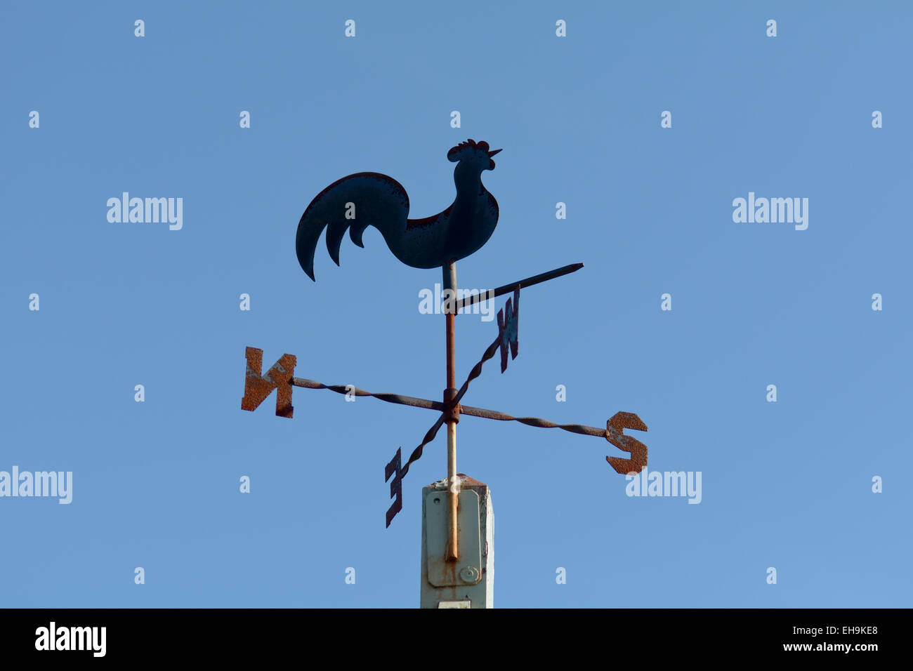 Weather-vane on top of building Stock Photo - Alamy