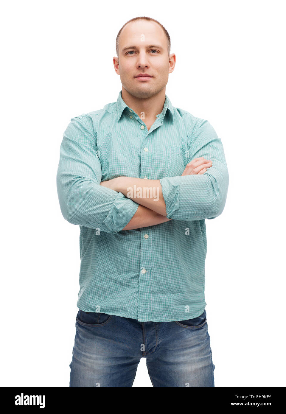 Calm relaxed mature man Cut Out Stock Images & Pictures - Alamy