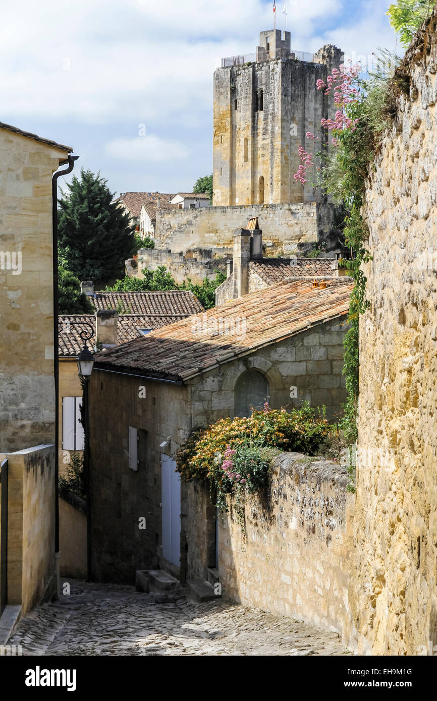 Chateau in small french village hi-res stock photography and images - Alamy