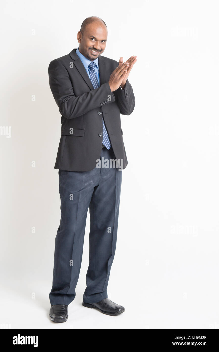 Indian business people standing clapping hi-res stock photography and ...