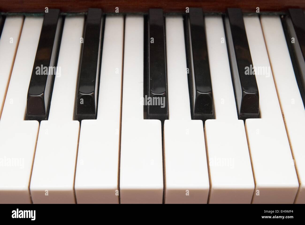Close up of black and white piano keys Stock Photo - Alamy