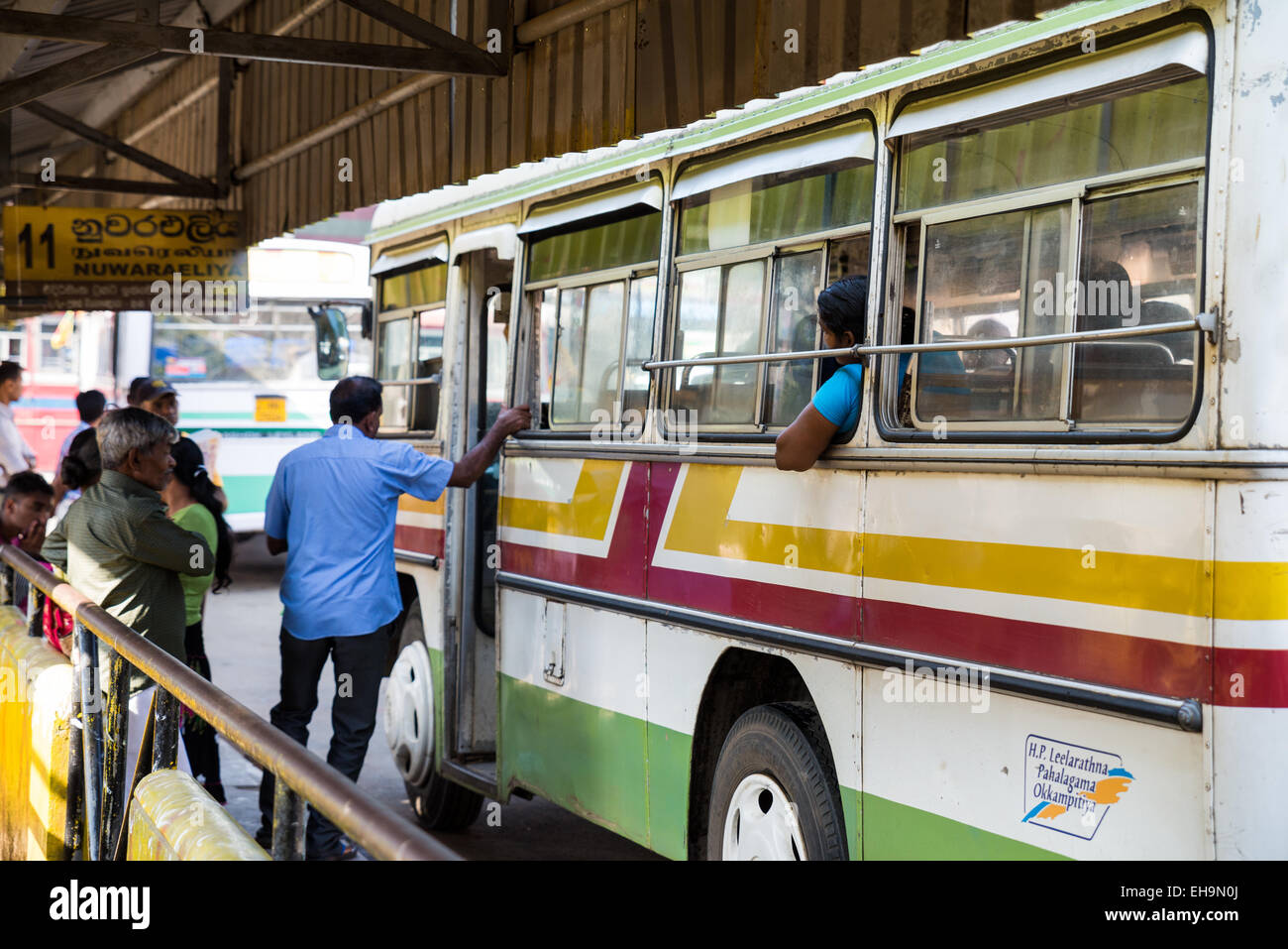 Monaragala bus station, Sri Lanka, Asia Stock Photo - Alamy