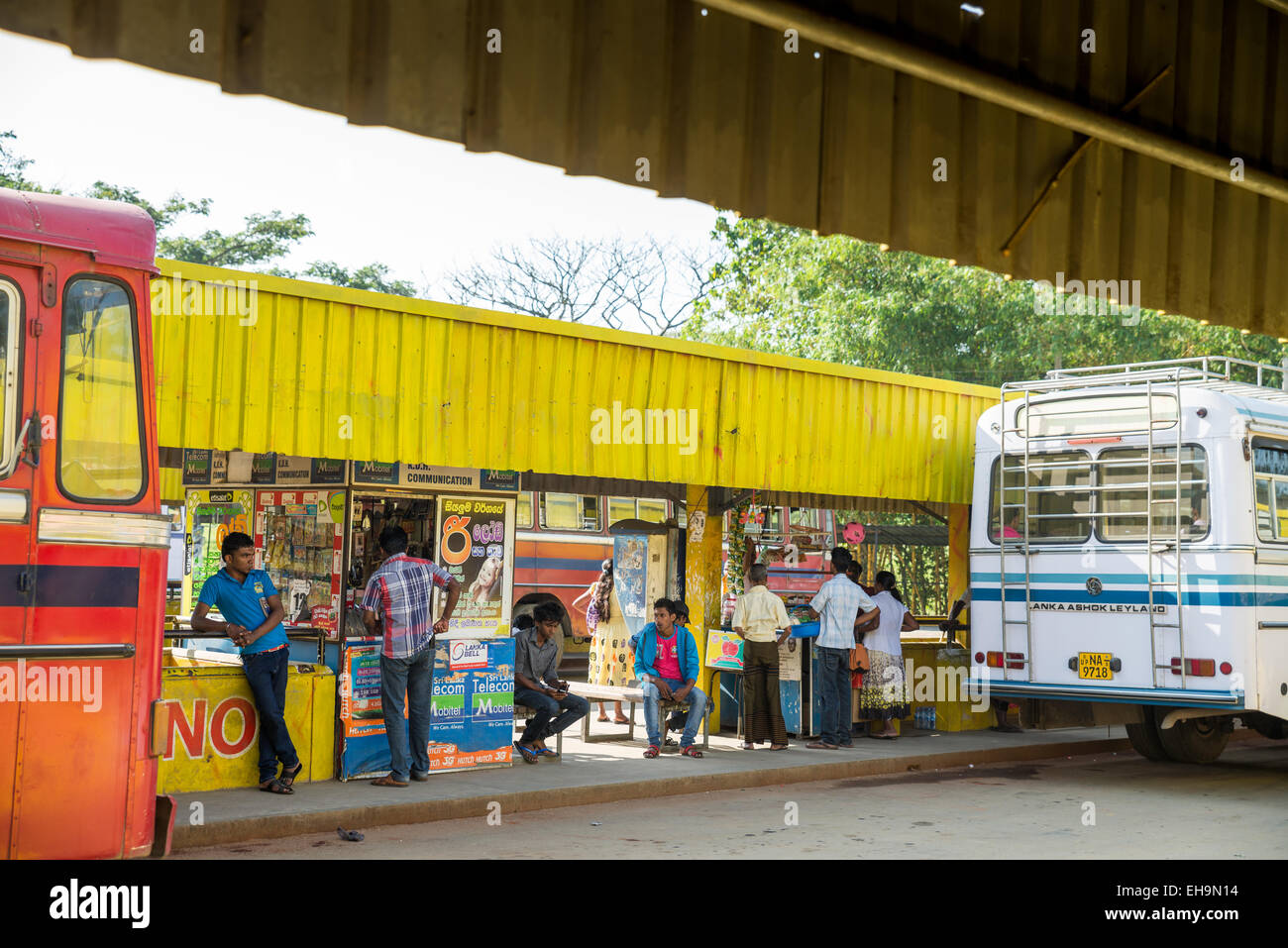 Monaragala bus station, Sri Lanka, Asia Stock Photo - Alamy