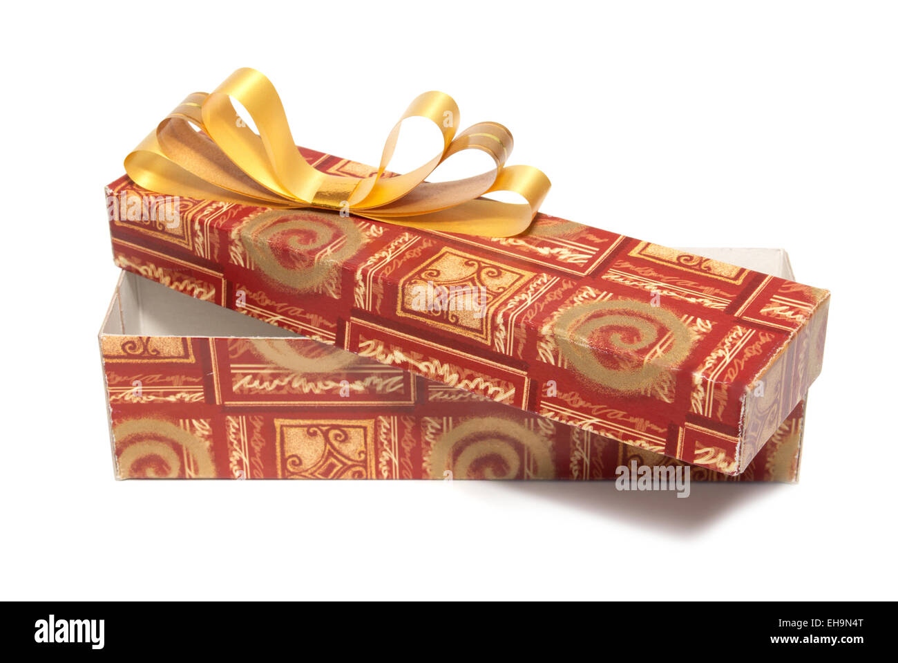 Open gift box isolated on white background Stock Photo - Alamy