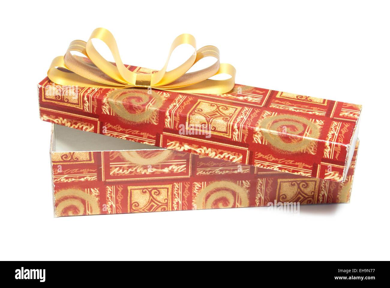 Open gift box isolated on white background Stock Photo - Alamy