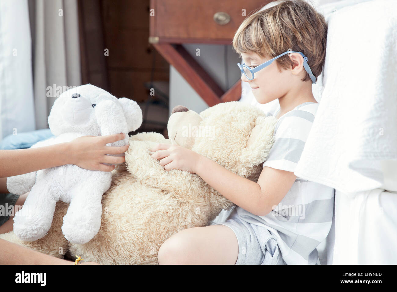 Boy And Teddy Bear High Resolution Stock Photography and Images - Alamy