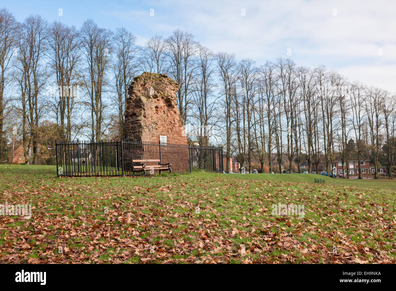 The remains of the Abbey of St Mary, Abbey Fields Kenilworth,UK Stock ...