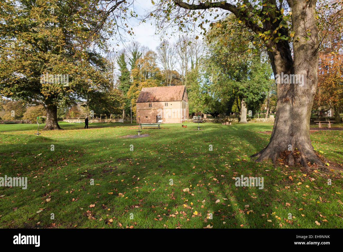 The remains of the Abbey of St Mary, Abbey Fields Kenilworth,UK Stock ...