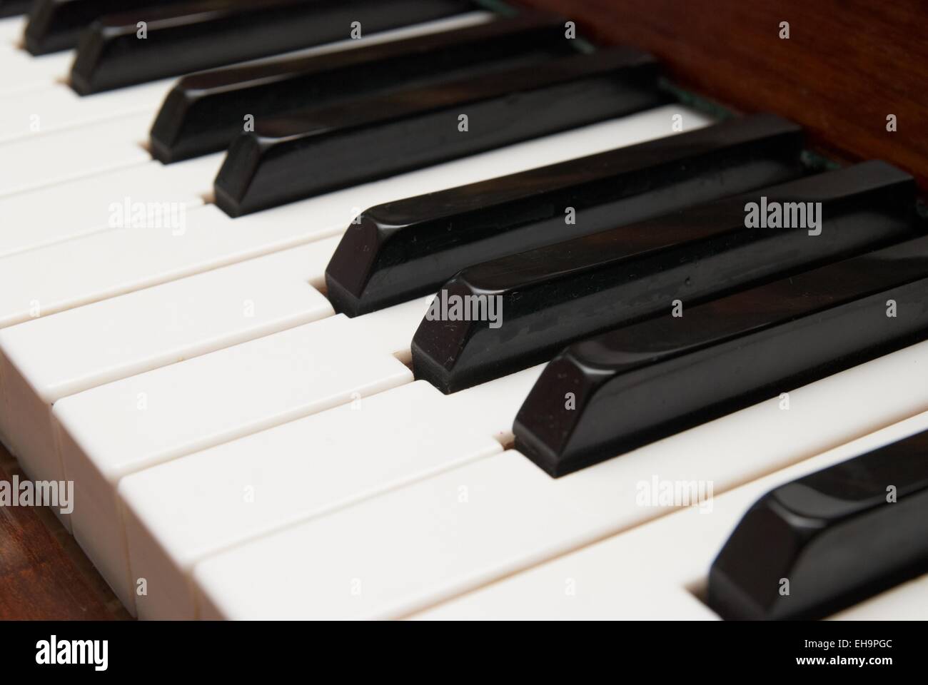Close up of black and white piano keys Stock Photo - Alamy