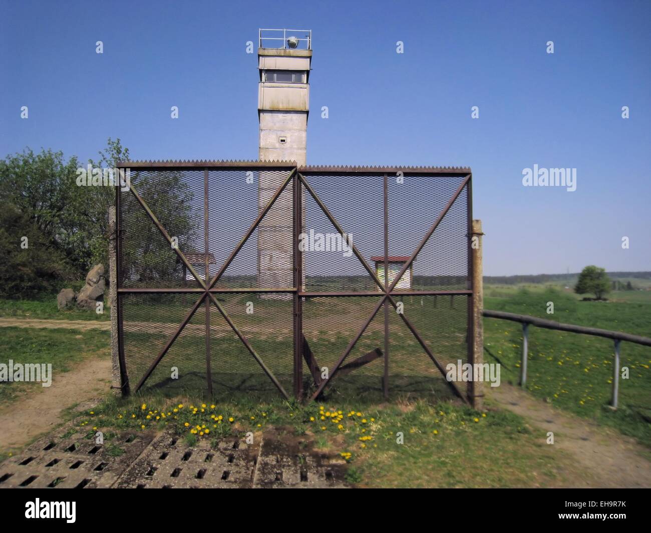 East german watch tower hi-res stock photography and images - Alamy