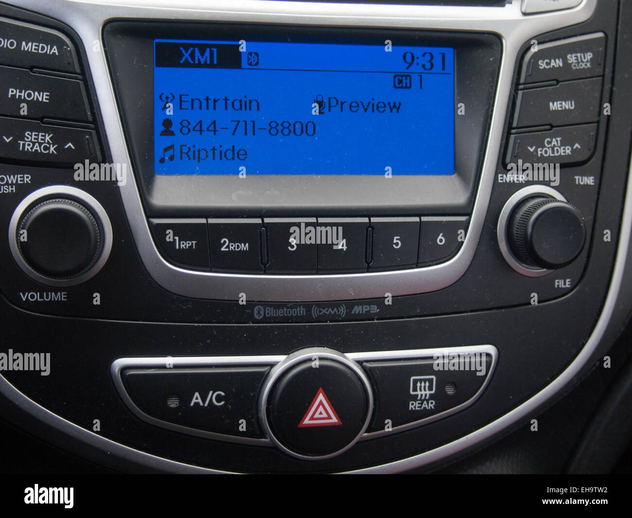 Car radio console Stock Photo - Alamy