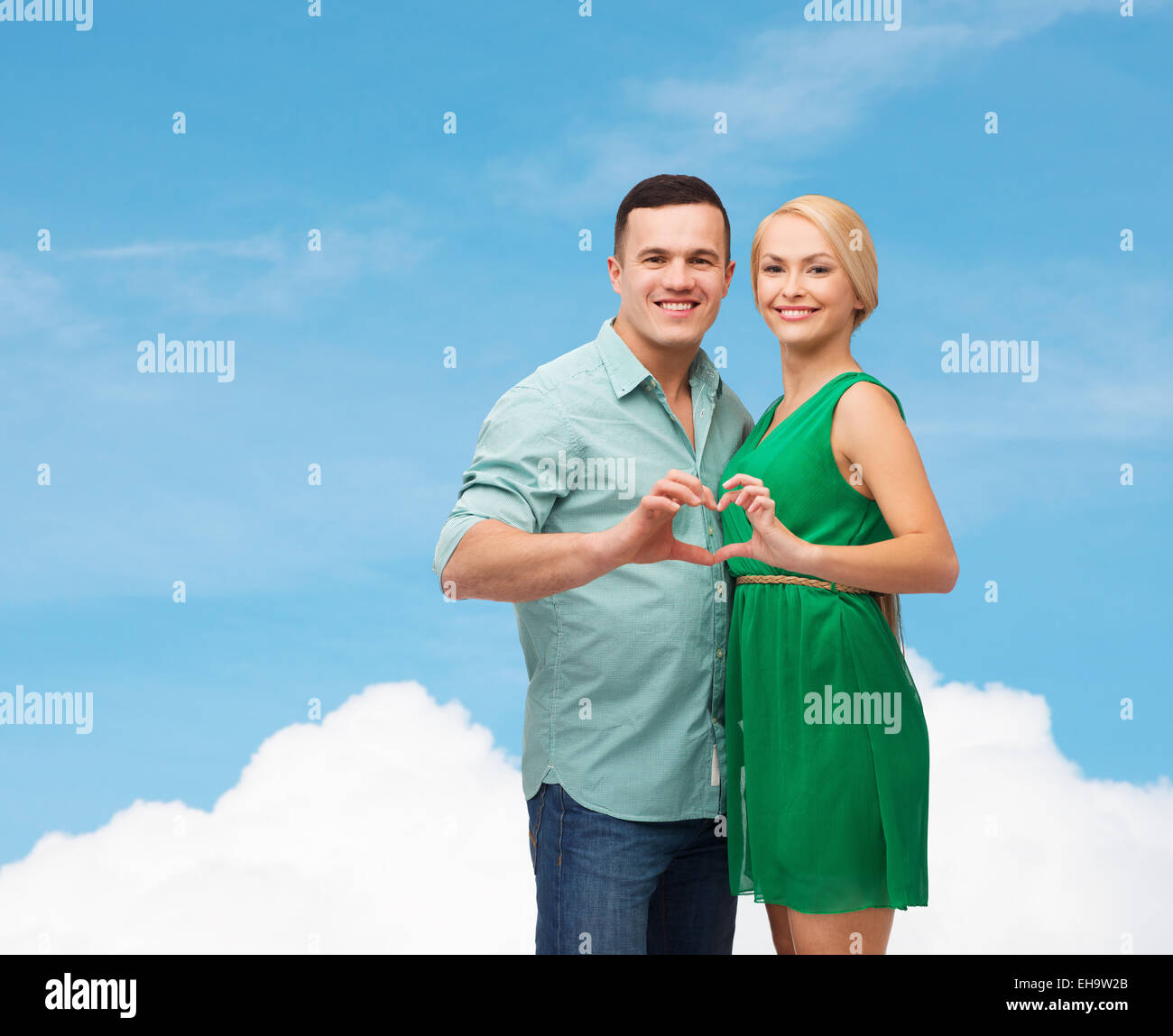 Man showing love sign hands hi-res stock photography and images - Alamy