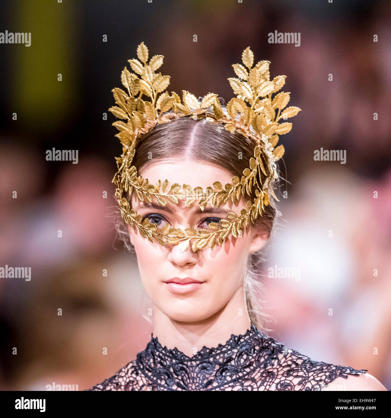 Sydney, Australia. 10th March, 2015. Milliner Viktoria Novak showcased ...