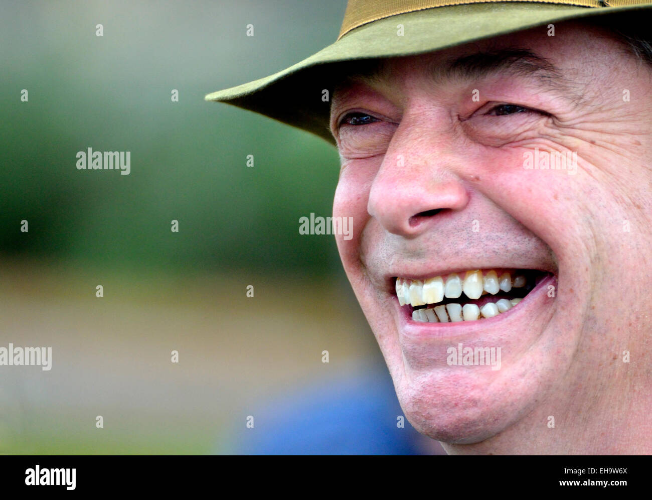 Nigel Farage MEP. Leader of UKIP, in Rochester campaigning before the ...