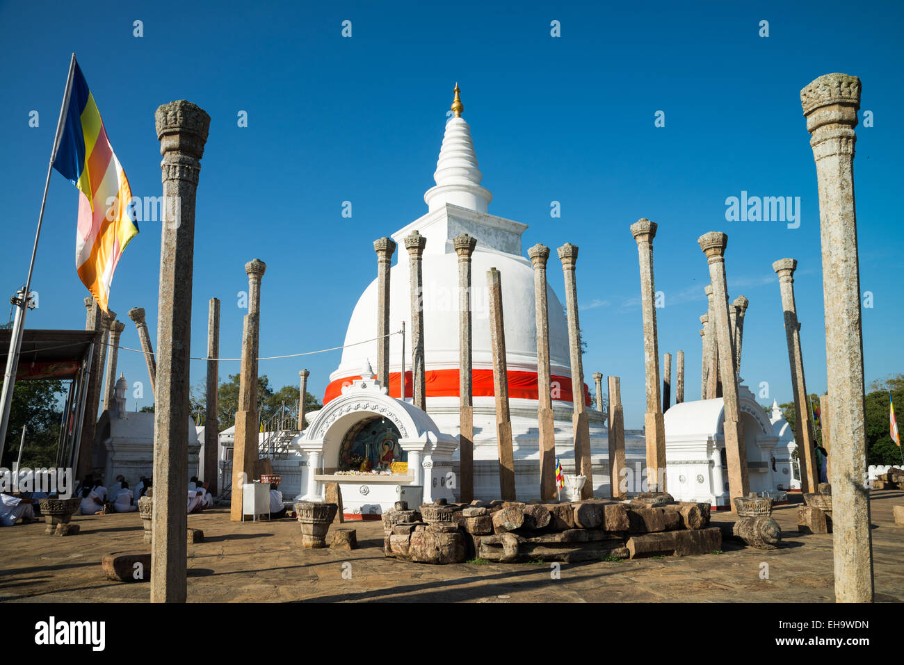 Thuparama Dagoba, Anuradhapura, UNESCO World Heritage Site, North ...