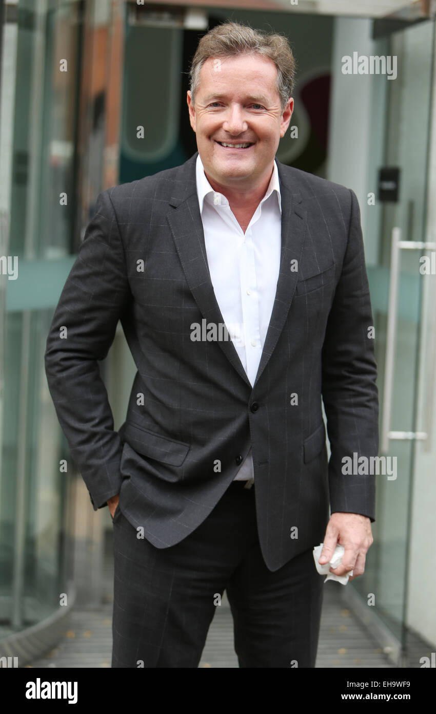 Piers Morgan outside ITV Studios Featuring: Piers Morgan Where: London ...