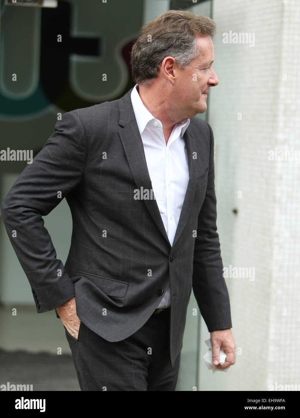 Piers Morgan outside ITV Studios Featuring: Piers Morgan Where: London ...