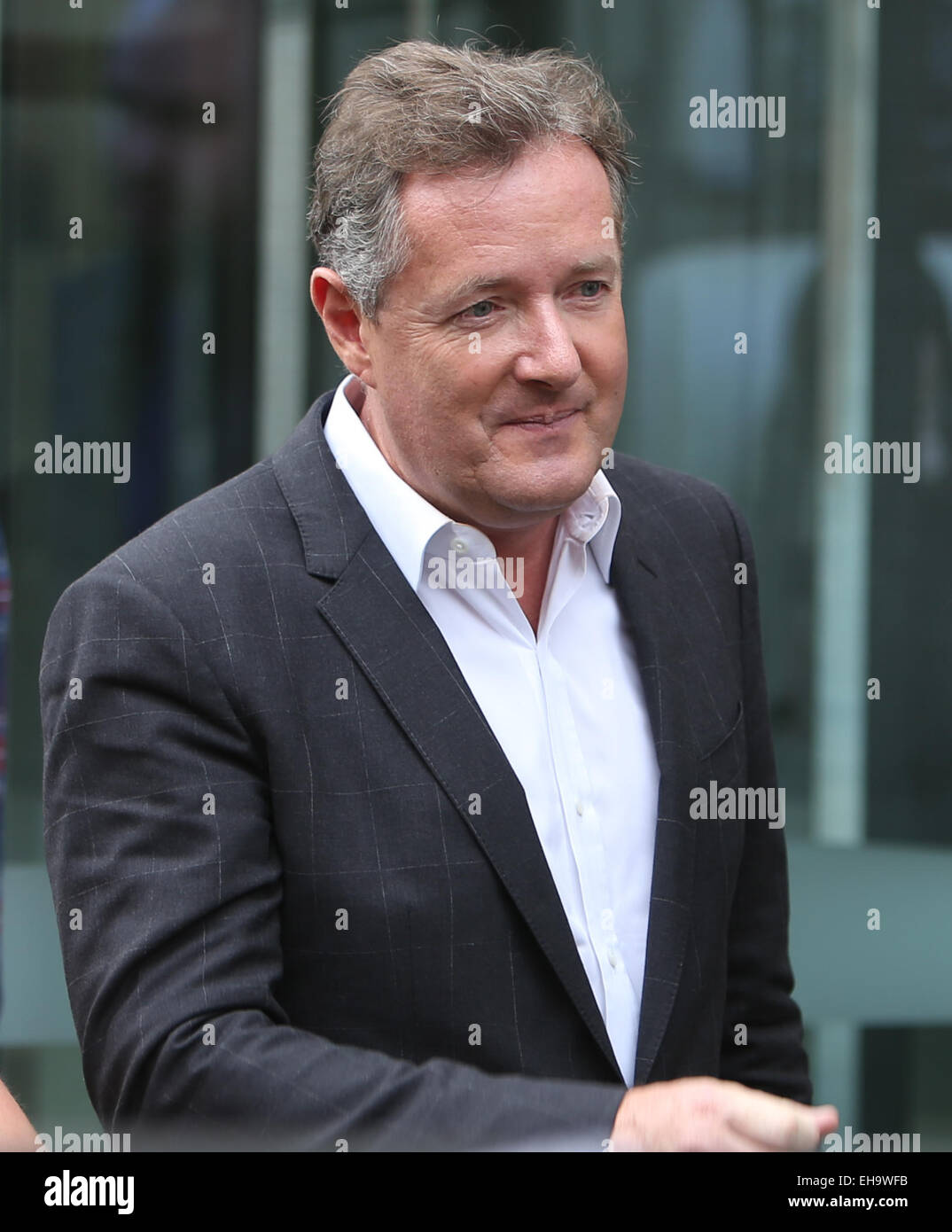 Piers Morgan outside ITV Studios Featuring: Piers Morgan Where: London ...