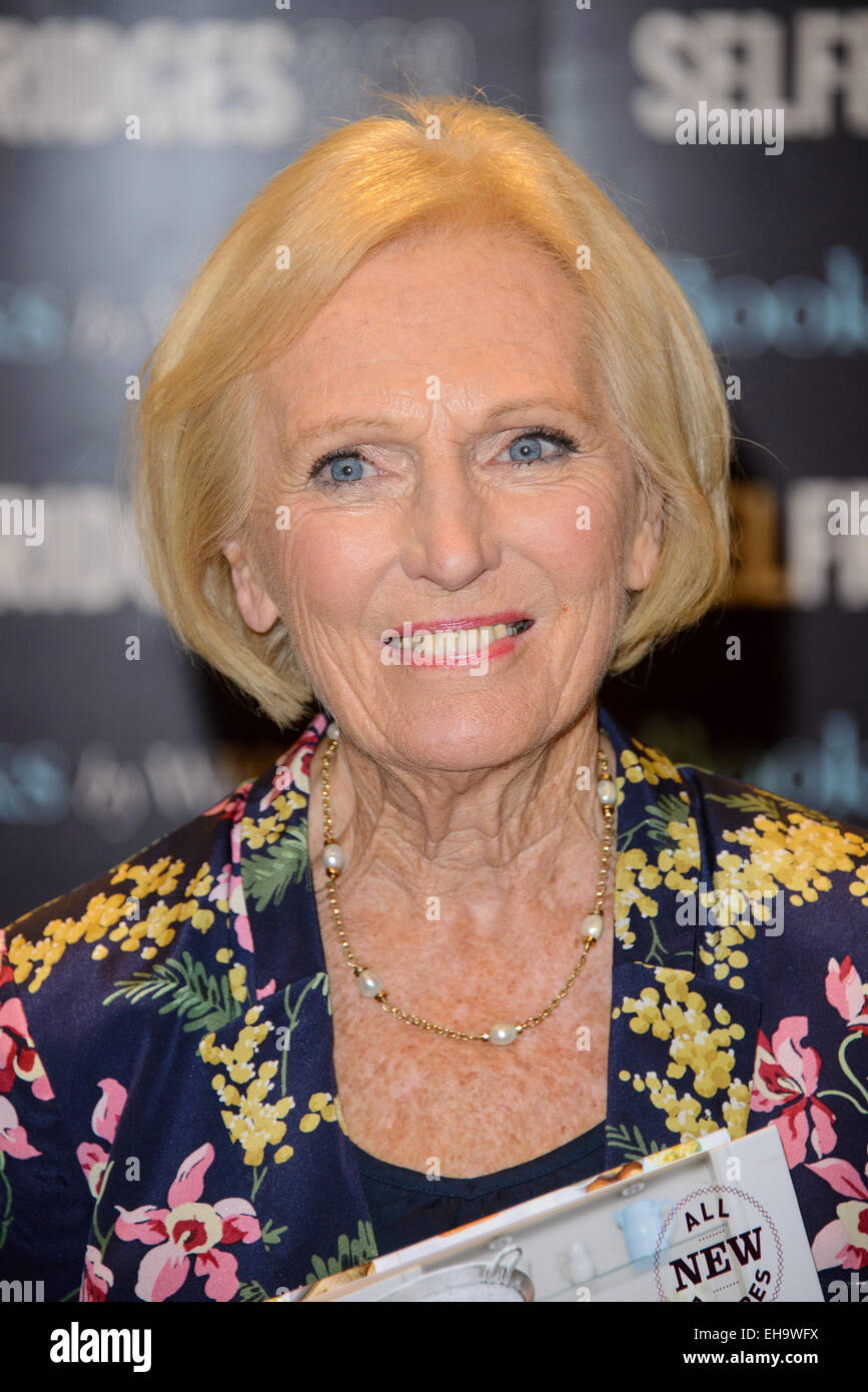 Mary Berry signs copies of her new book 'Cooks The Perfect' at ...