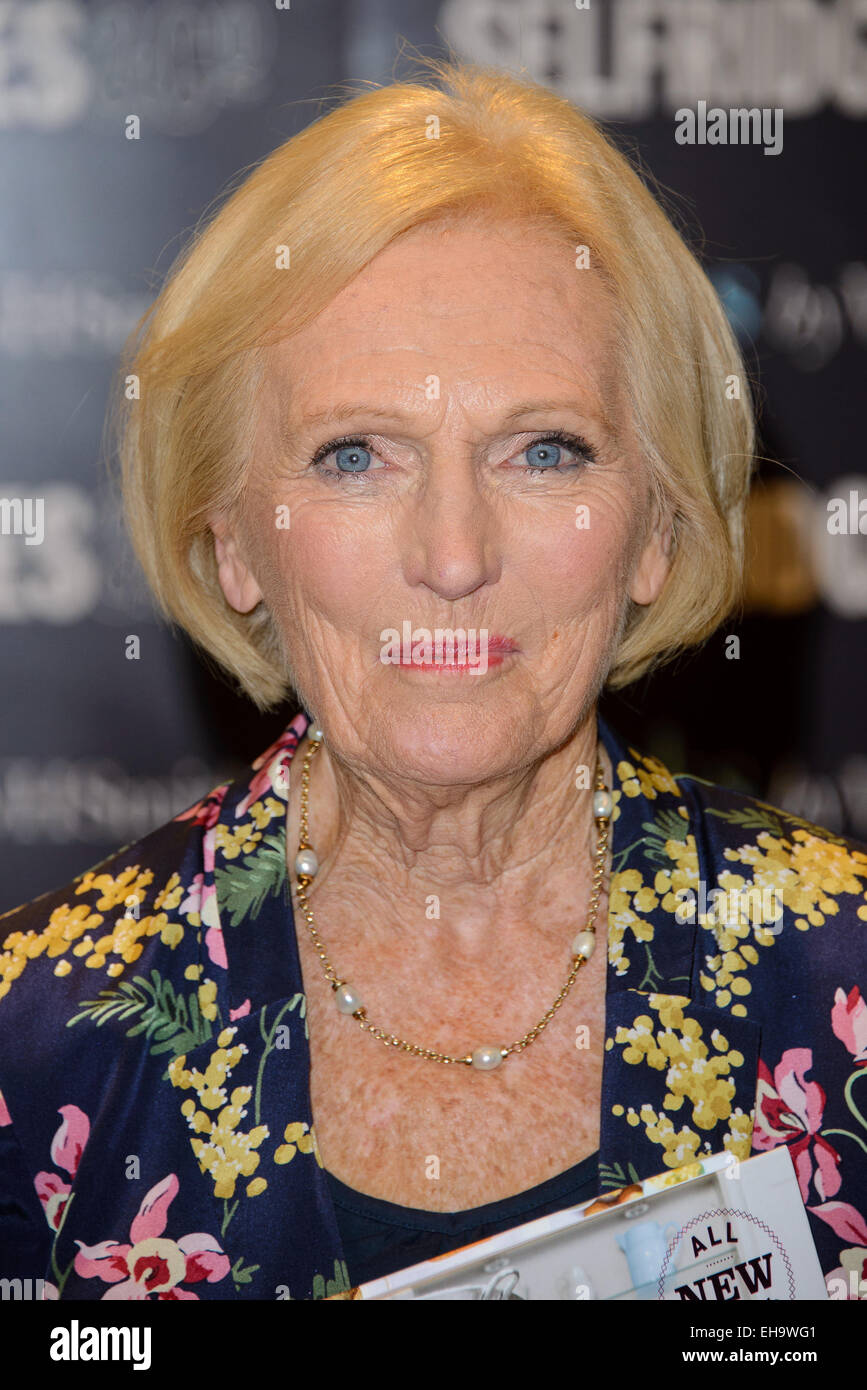Mary Berry signs copies of her new book 'Cooks The Perfect' at ...