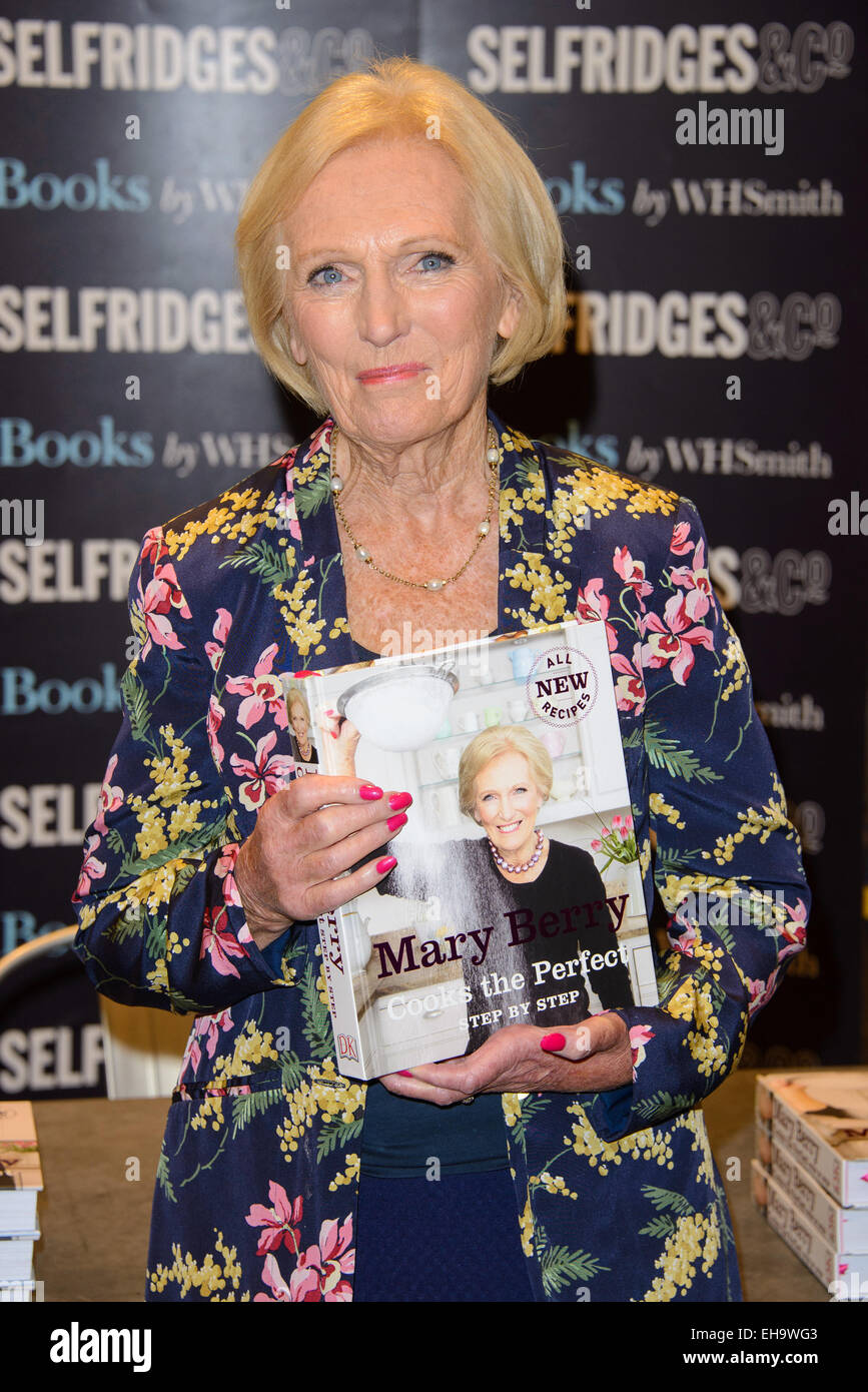 Mary Berry signs copies of her new book 'Cooks The Perfect' at ...