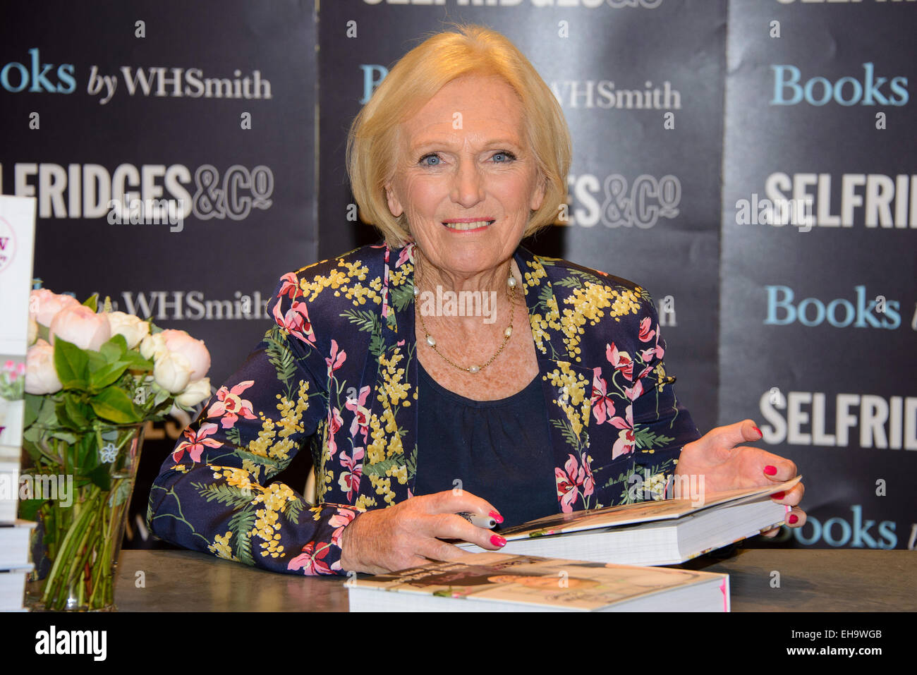 Mary Berry signs copies of her new book 'Cooks The Perfect' at ...