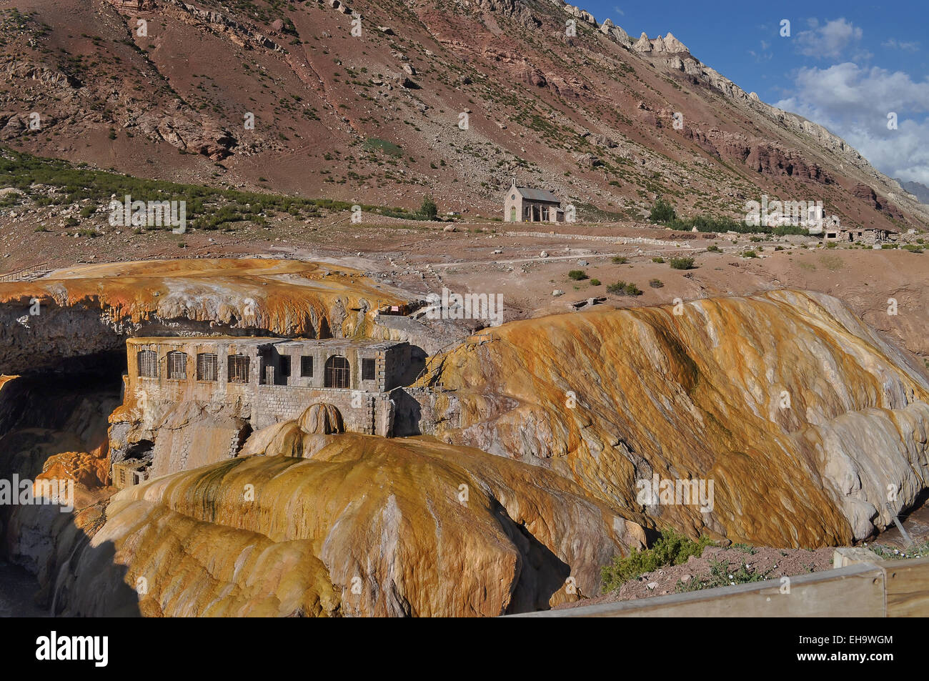 Puente del inca (The Inca's Bridge). Argentina. It is a natural arch ...