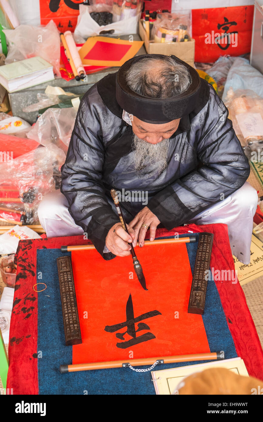 Vietnamese Traditional Calligraphy During Tet A Traveler's Handbook