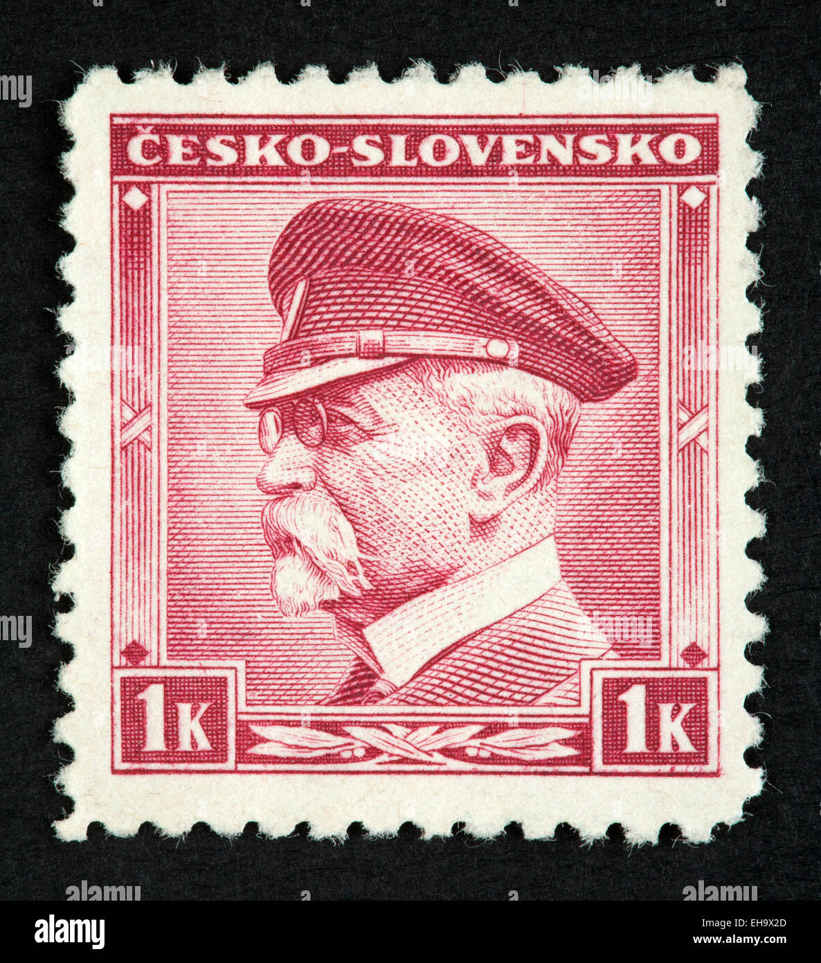 Czechoslovakian postage stamp Stock Photo - Alamy