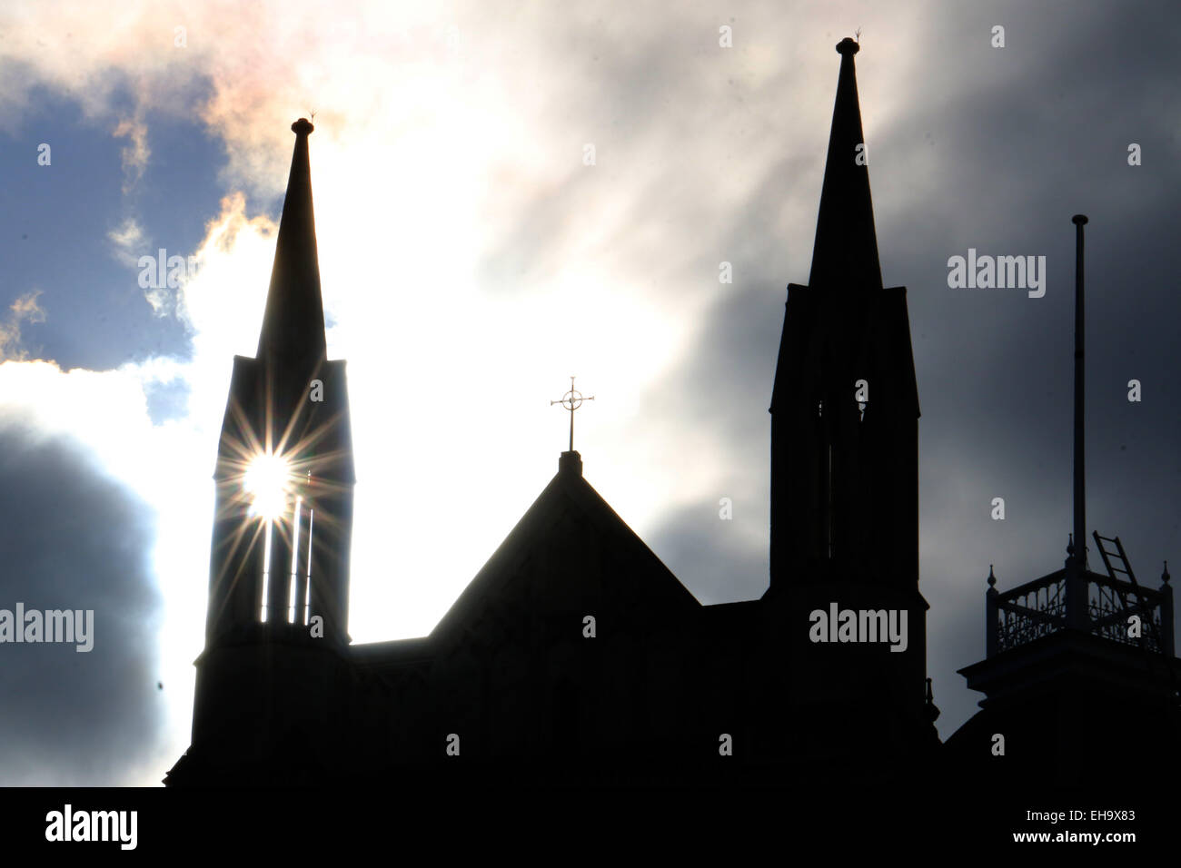 St Paul's Cathedral and The Dunedin Town Hall Dunedin New Zealand Stock ...