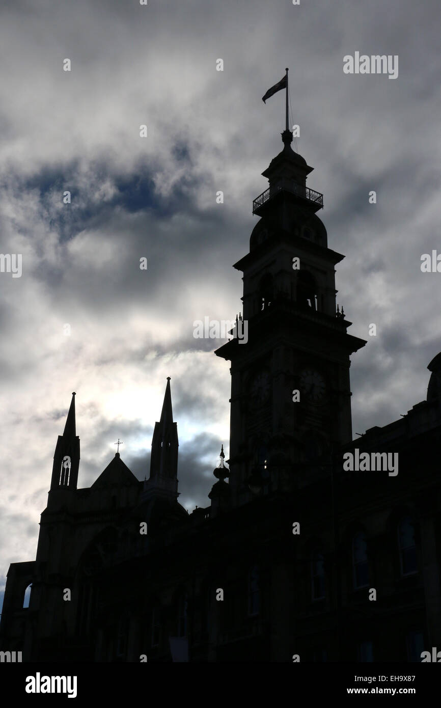 St Paul's Cathedral and The Dunedin Town Hall Dunedin New Zealand Stock ...