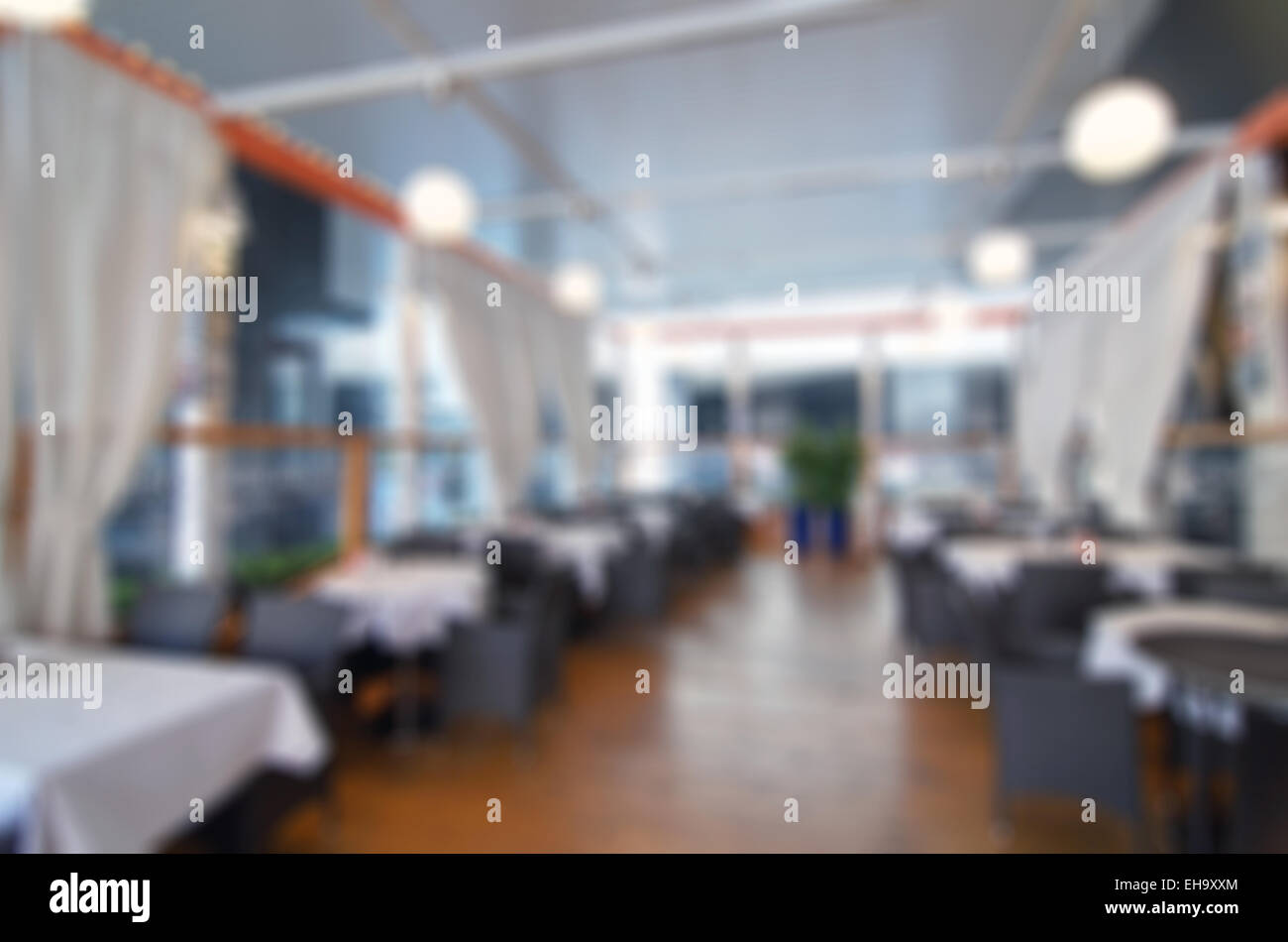 Restaurant blur background Stock Photo - Alamy