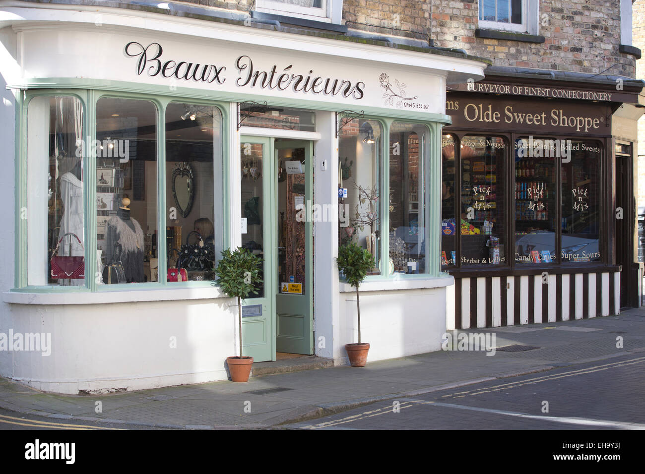 Shops along Market Street, Margate, Old Town, Kent, England, UK Stock ...