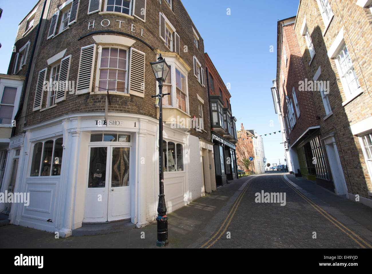 Wellington Hotel, Duke Street, Margate, Old Town, Kent, England, UK ...