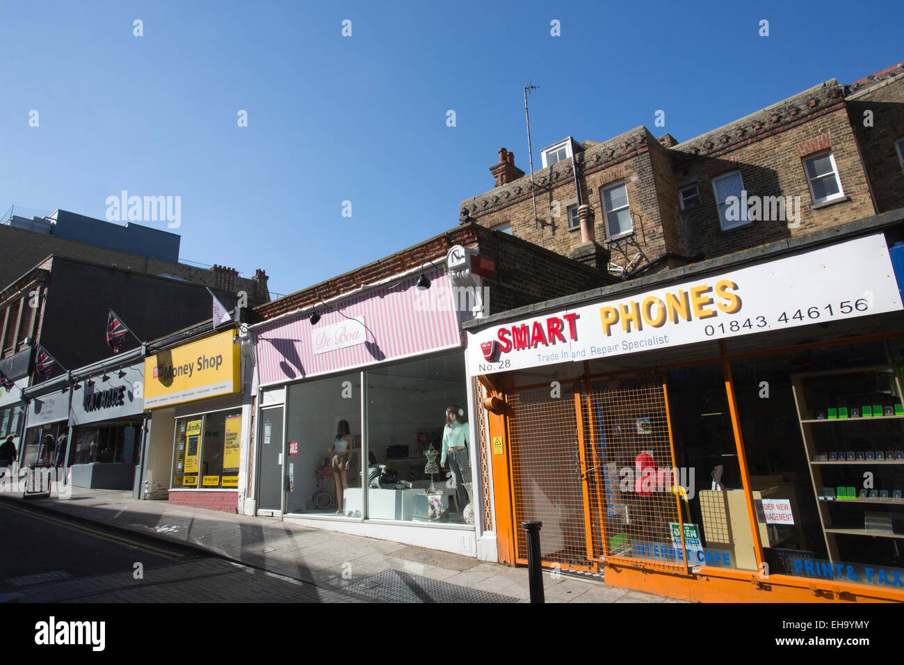 New Street shops, Margate, Old Town, Kent, England, UK Stock Photo - Alamy
