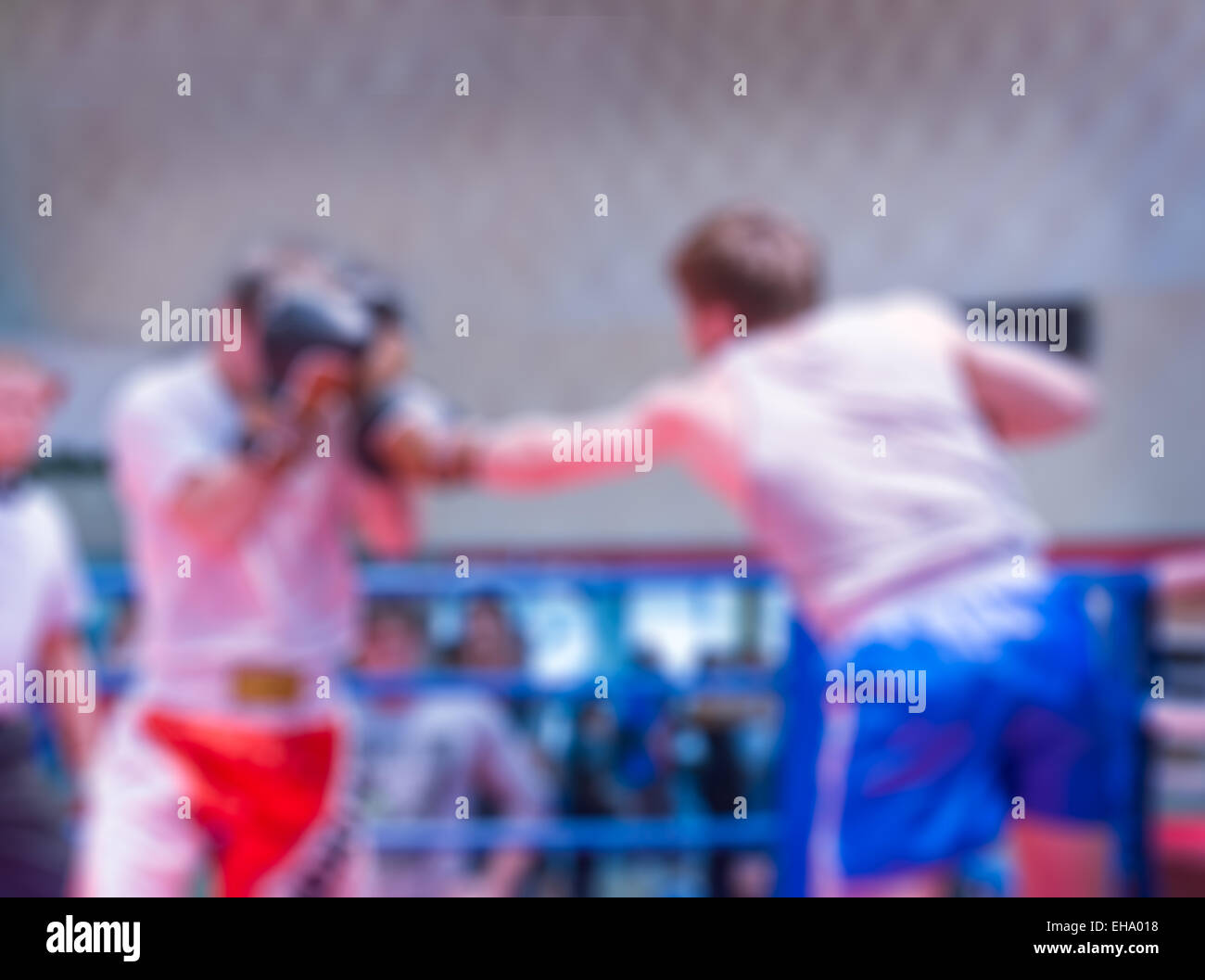 Boxing blur background Stock Photo - Alamy