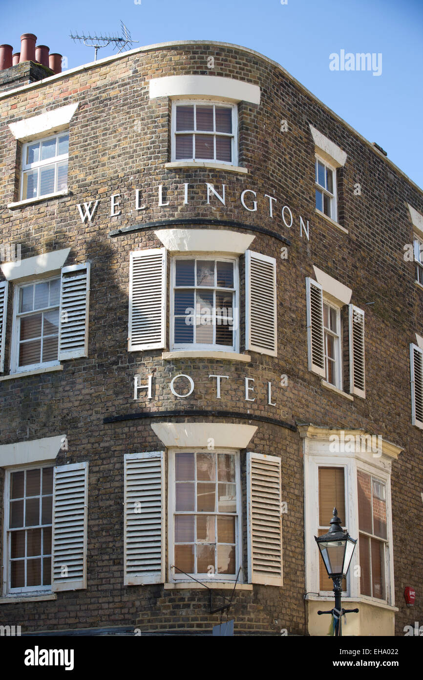 Wellington Hotel, Duke Street, Margate, Old Town, Kent, England, UK ...