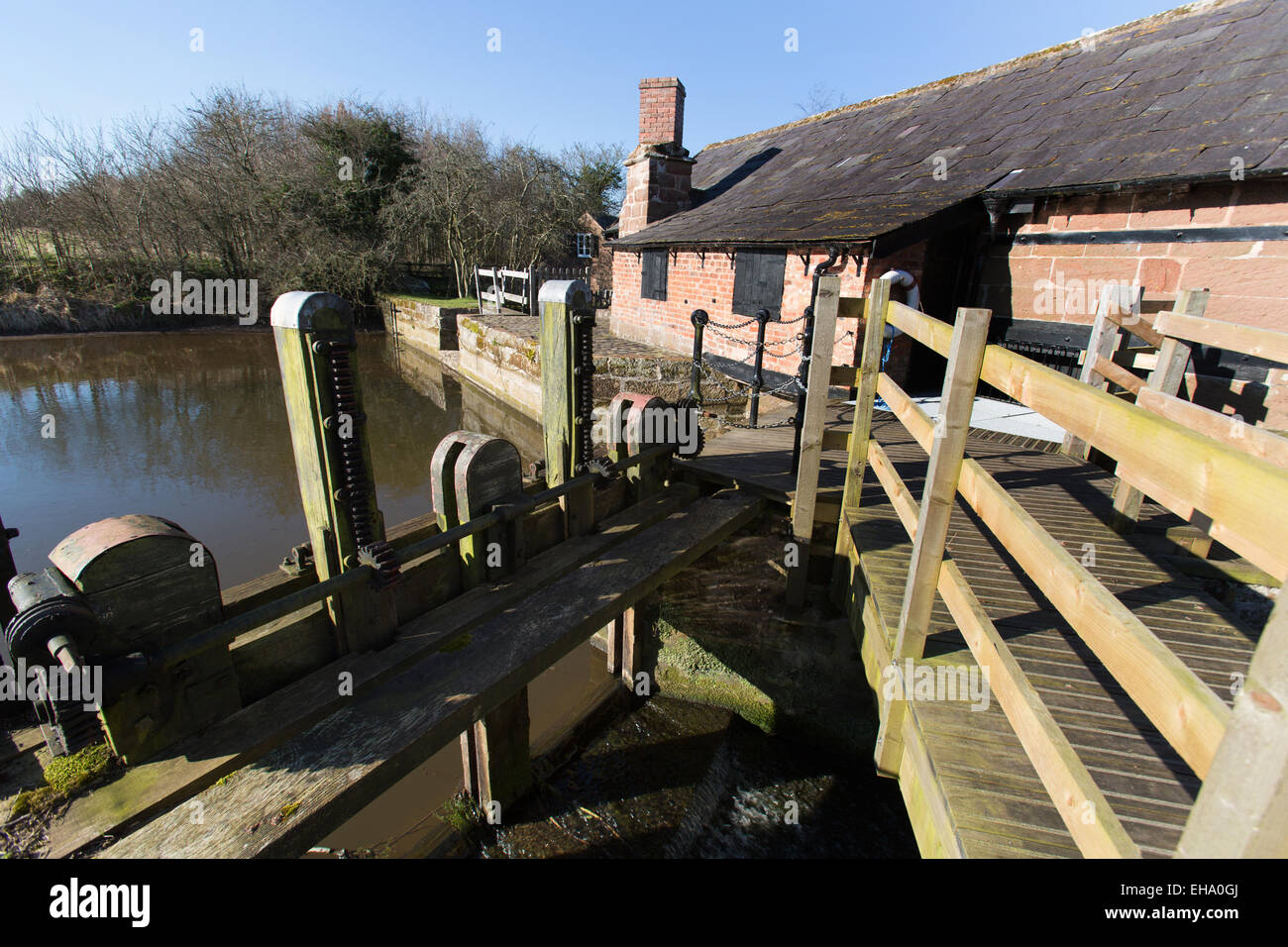 Village of Stretton, Cheshire, England. Picturesque spring view of the ...
