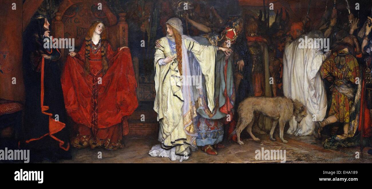 Edwin Austin Abbey King Lear, Act I, Scene I Stock Photo - Alamy