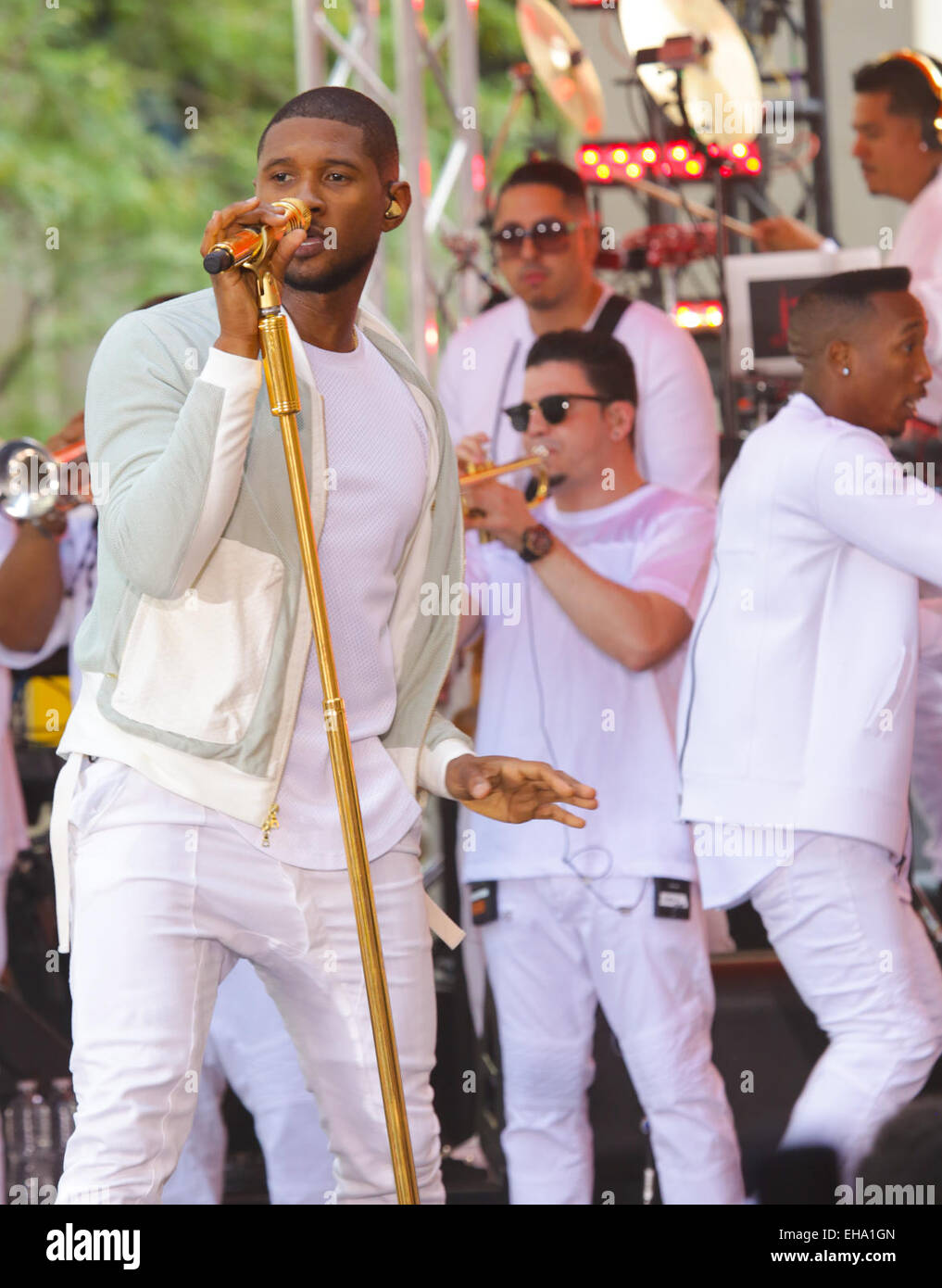 2014 TODAY Toyota Concert Series held at Rockefeller Plaza - Usher ...
