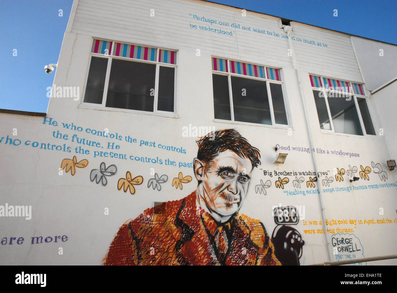 George orwell 1984 mural southwold pier hi-res stock photography and images - Alamy