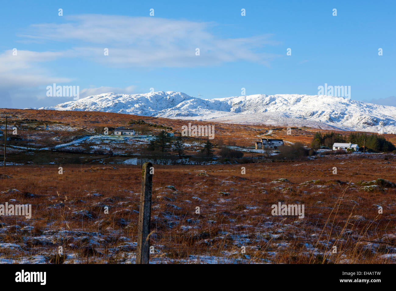 The view from the N56 road from Killybegs to Ardara in Donegal, Ireland ...