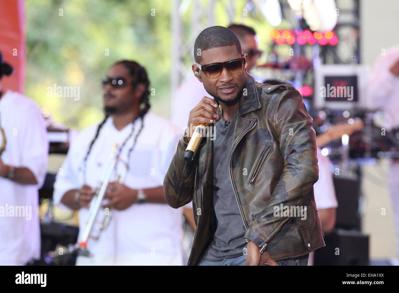2014 TODAY Toyota Concert Series held at Rockefeller Plaza - Usher ...