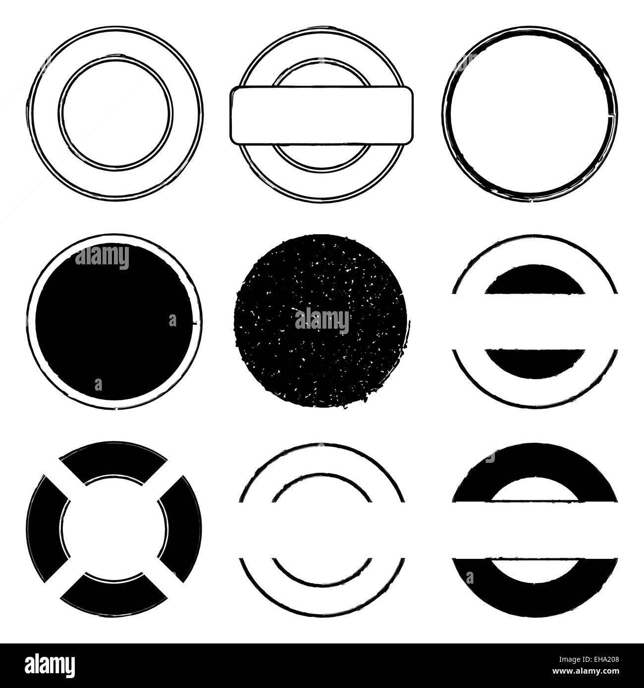 Old rubber stamps Black and White Stock Photos & Images - Alamy