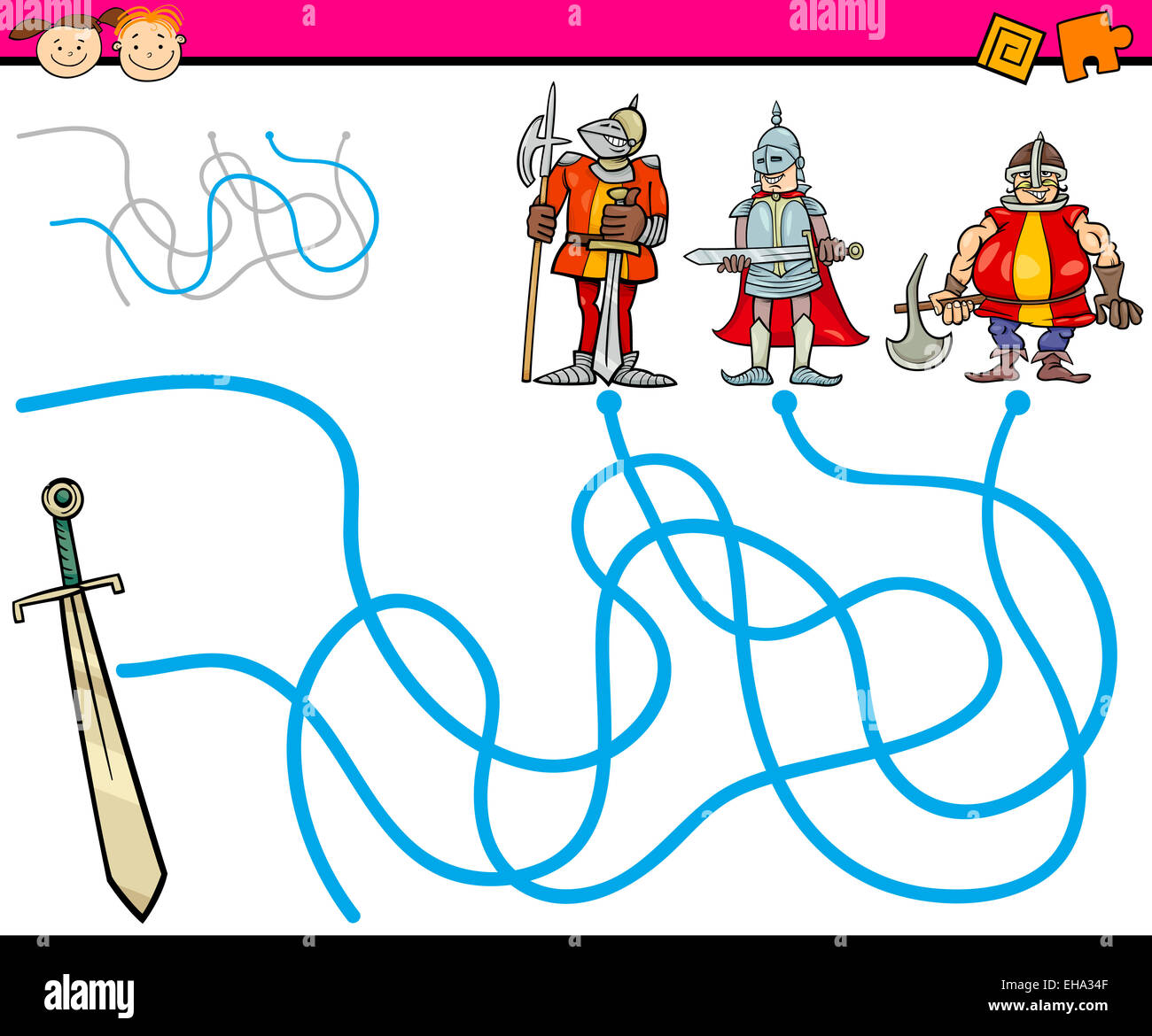 Knights maze hi-res stock photography and images - Alamy