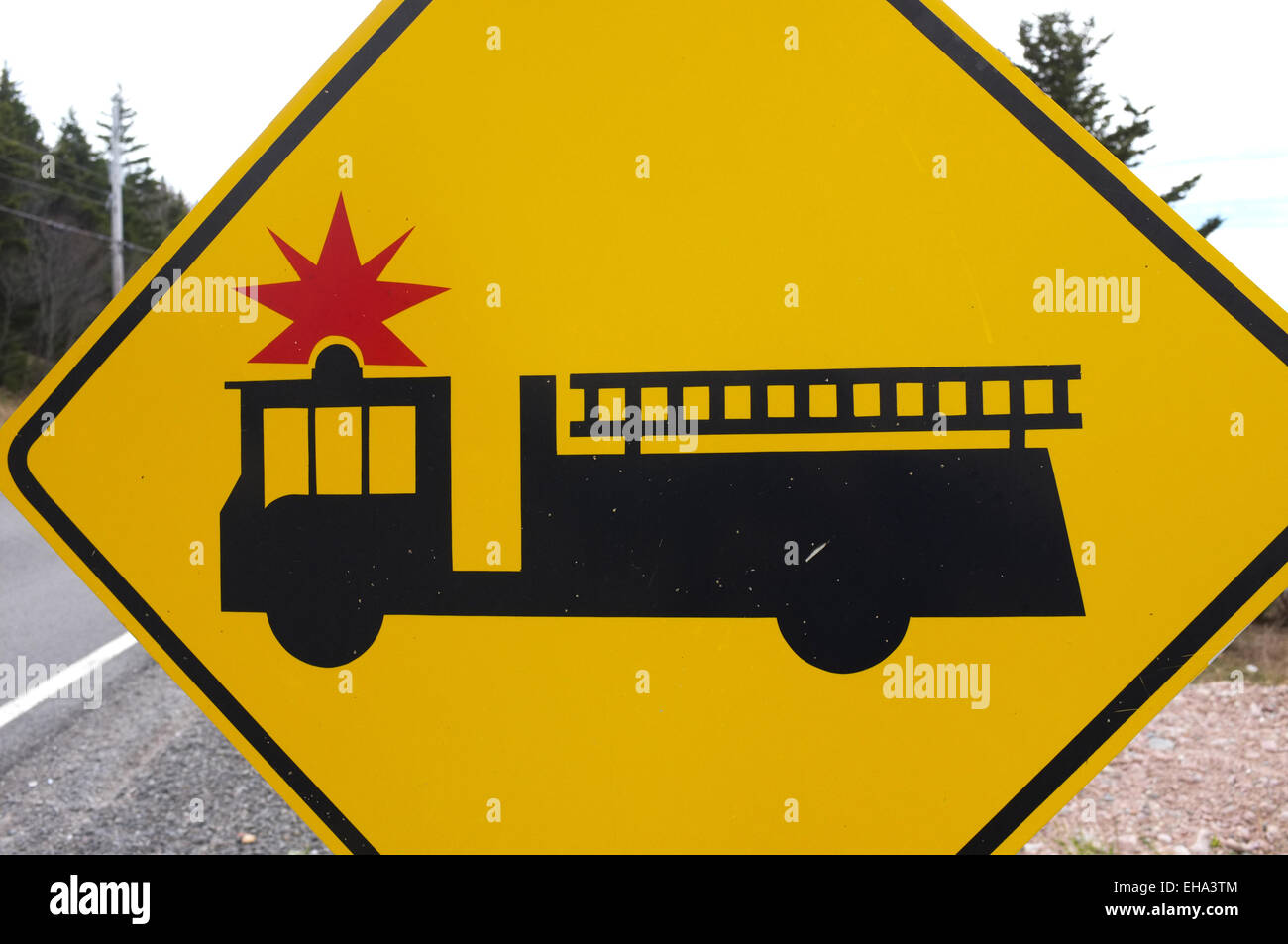 Fire Station Road Sign