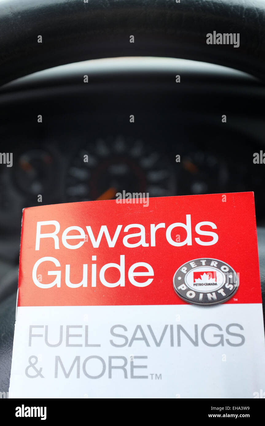 A Petro-Points rewards guide shown in Englishtown, N.S Stock Photo - Alamy
