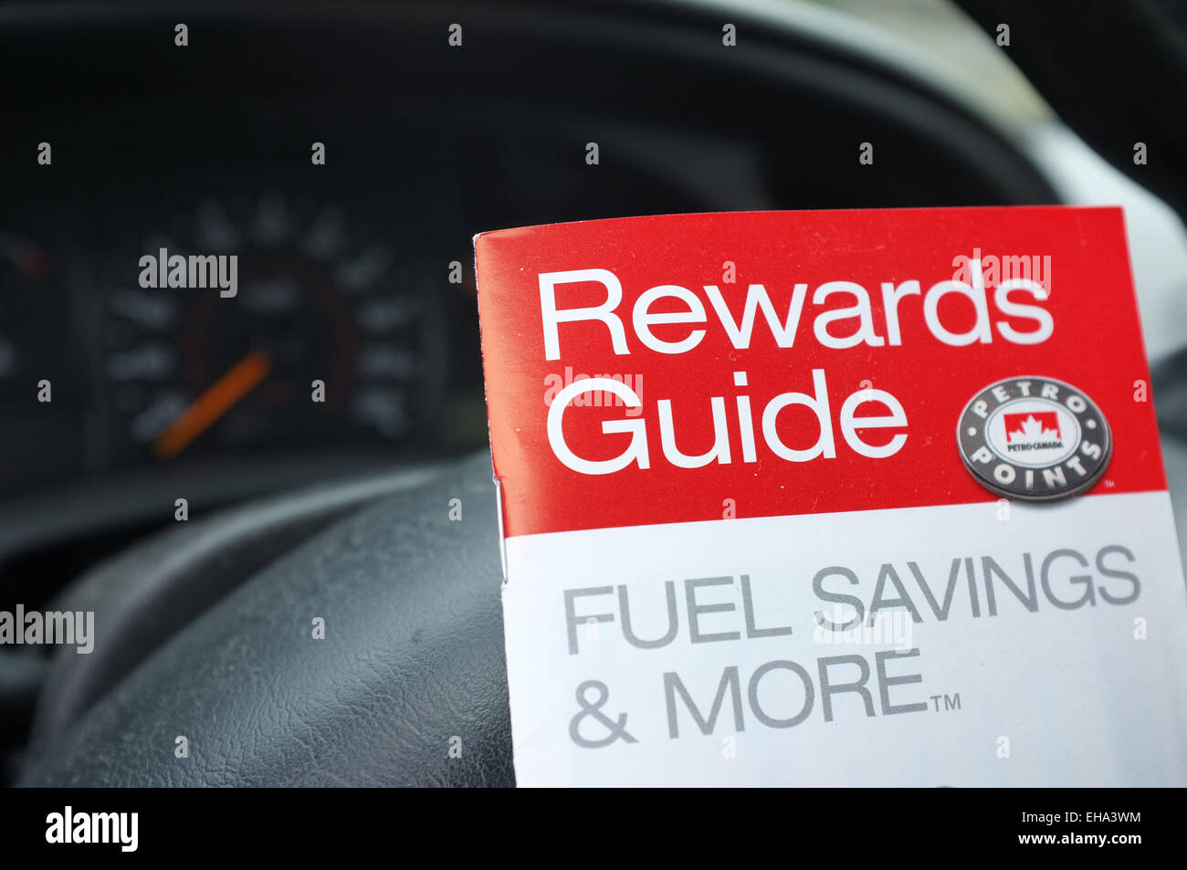 A Petro-Points rewards guide shown in Englishtown, N.S Stock Photo - Alamy