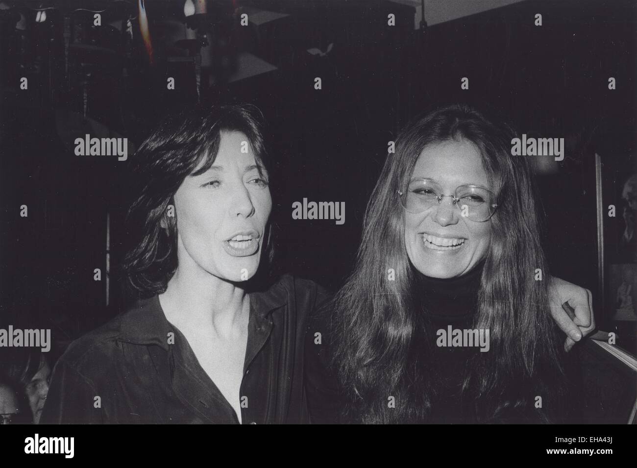 LILY TOMLIN with Gloria Steinem.Supplied by Photos, inc. © Supplied By ...